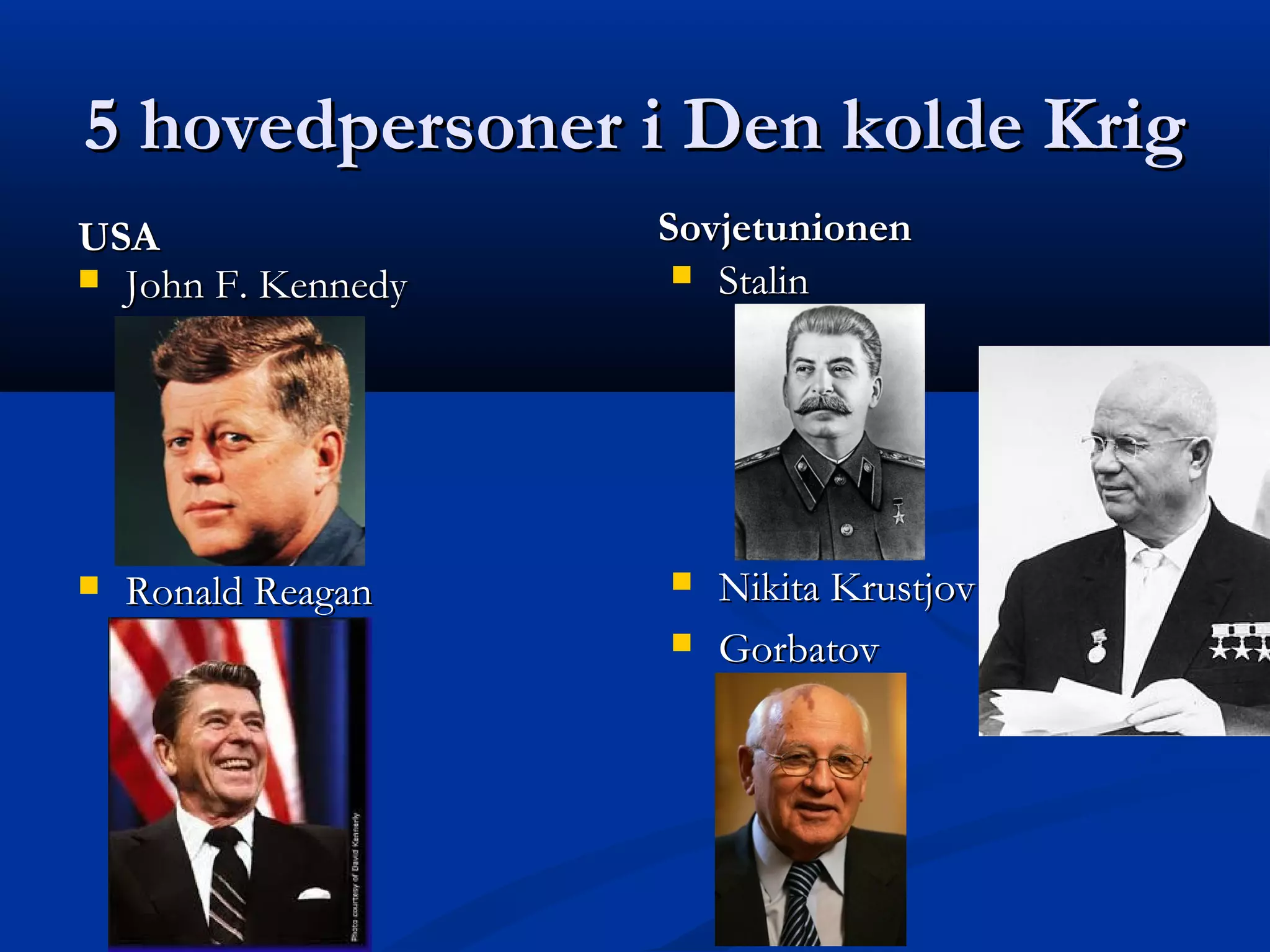 Introduktion til den kolde krig | PPT