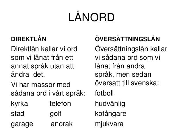 Introduktion vã¥ra ord