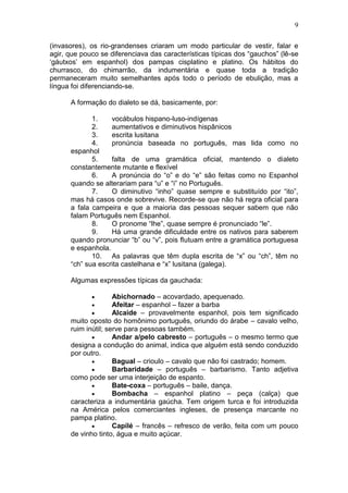 VARIEDADES DA LÍNGUA PORTUGUESA NO BRASIL | DOC