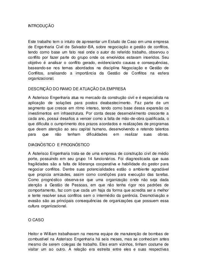Exemplo De Estudo De Caso Empresa – Novo Exemplo Exemplo De Estudo De Caso Empresa – Novo Exemplo