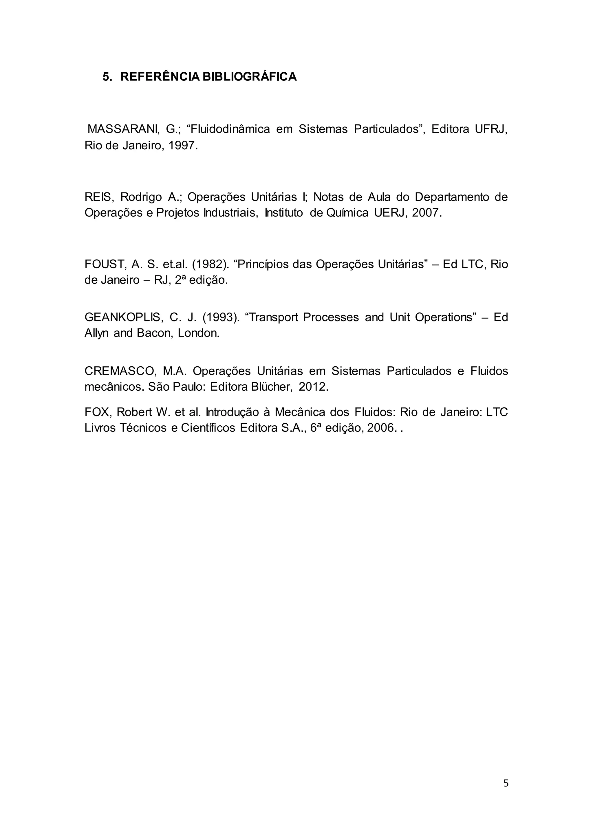 pratica sobre LEITO FIXO meios porosos | PDF