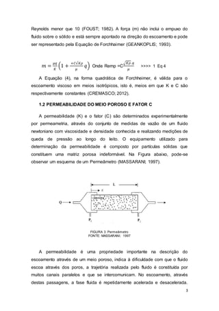 pratica sobre LEITO FIXO meios porosos | DOCX