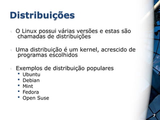 Introdução ao Linux sistema operacional de código aberto (open source ...