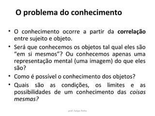 Introdução à fenomenologia prof. felipe pinho | PPT