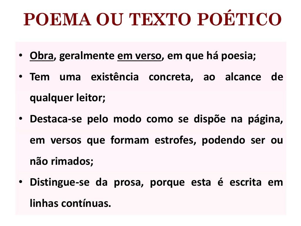 Introdução texto poético