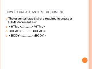 introduction to html.ppt