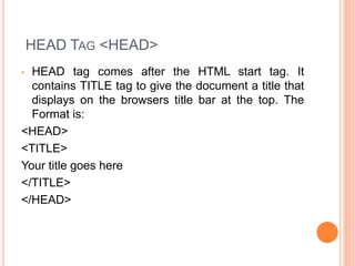 introduction to html.ppt