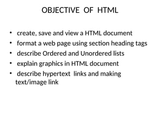 introdution-to-html building website using HTML | PPT