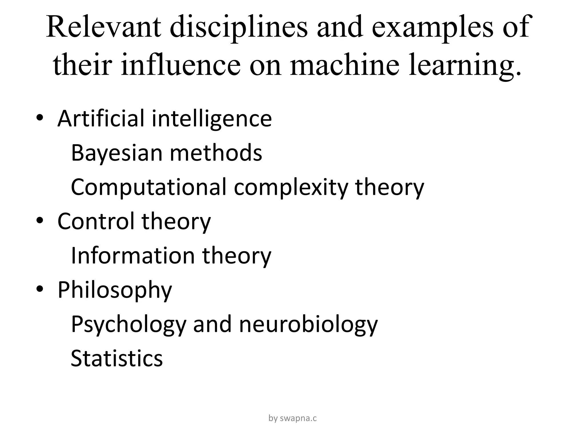 Introdution and designing a learning system | PPTX