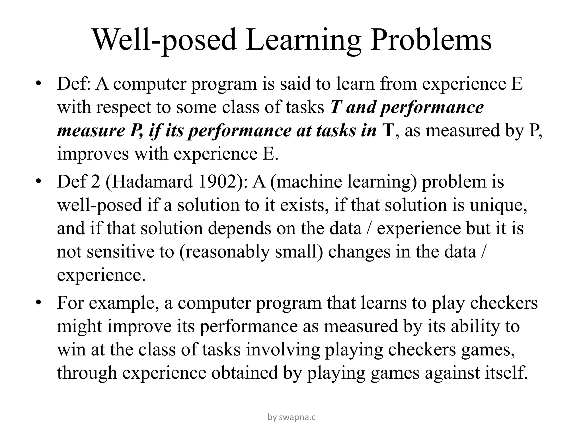 Introdution and designing a learning system | PPTX