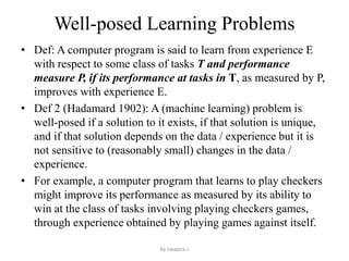 Introdution and designing a learning system | PPTX