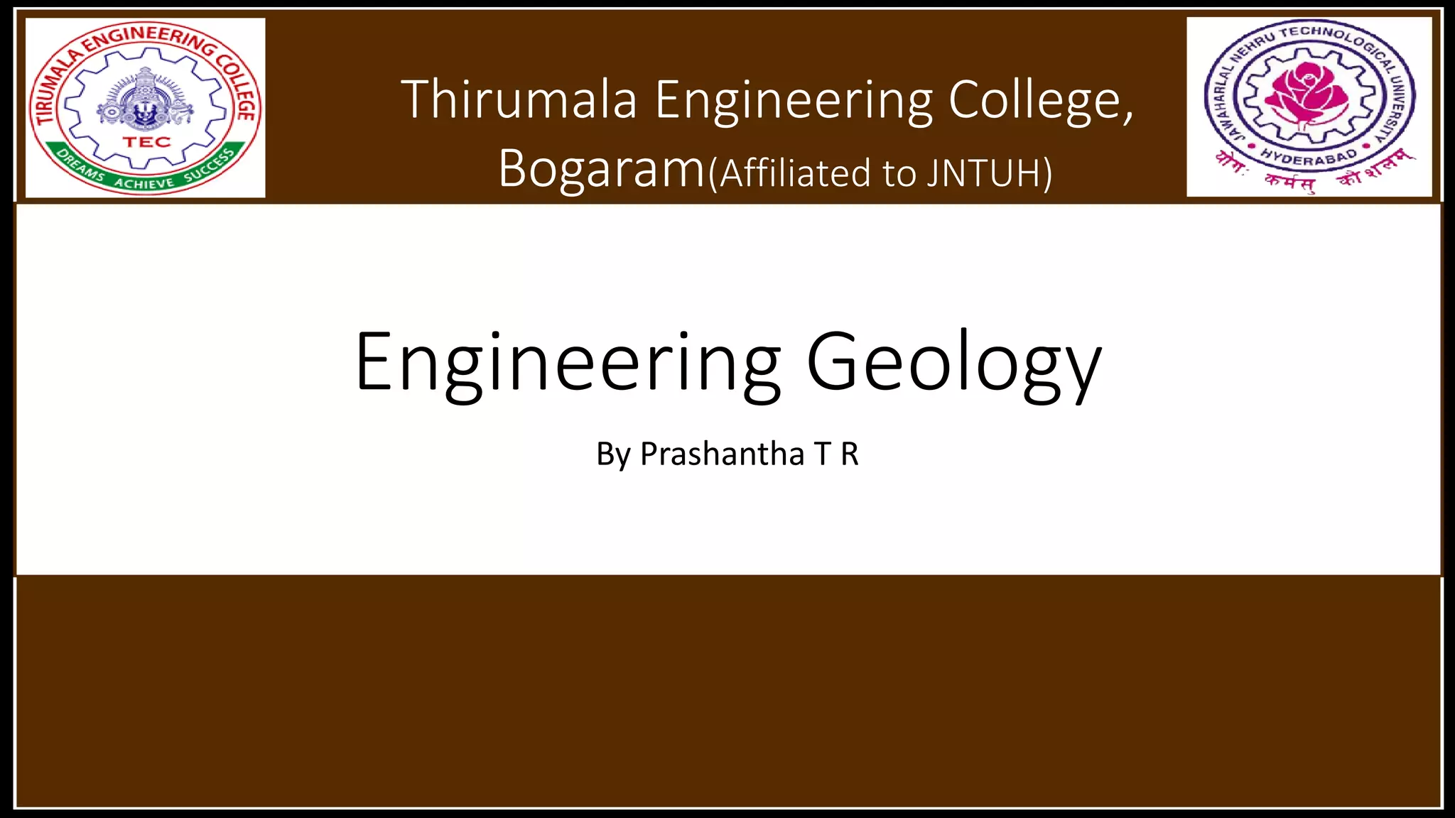 Introdution engineering geology | PPT