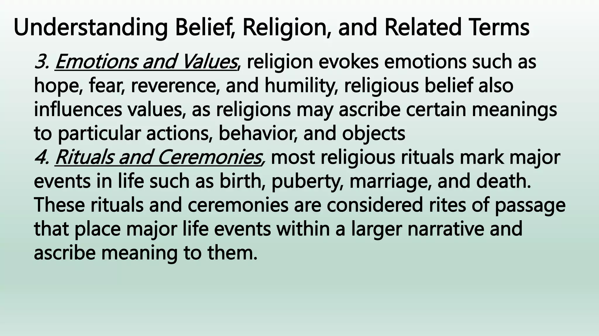 Introduction to World Religions and Belief Systems | PPTX