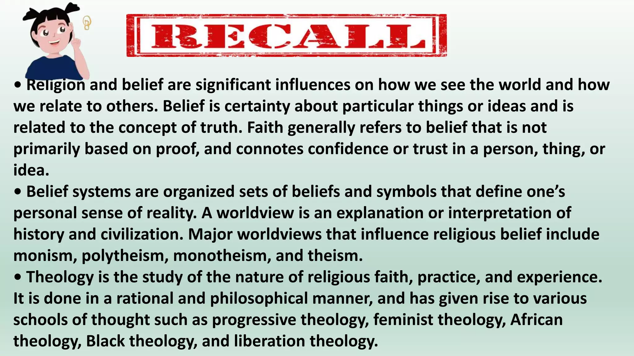 Introduction to World Religions and Belief Systems | PPTX