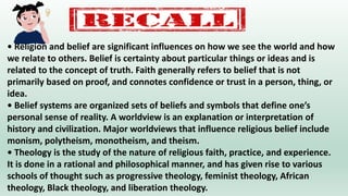 Introduction to World Religions and Belief Systems | PPTX