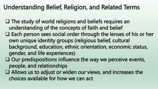 Introduction to World Religions and Belief Systems | PPTX