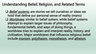 Introduction to World Religions and Belief Systems | PPTX