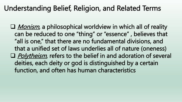 Introduction to World Religions and Belief Systems | PPTX