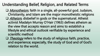 Introduction to World Religions and Belief Systems | PPTX