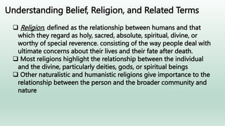 Introduction to World Religions and Belief Systems | PPTX