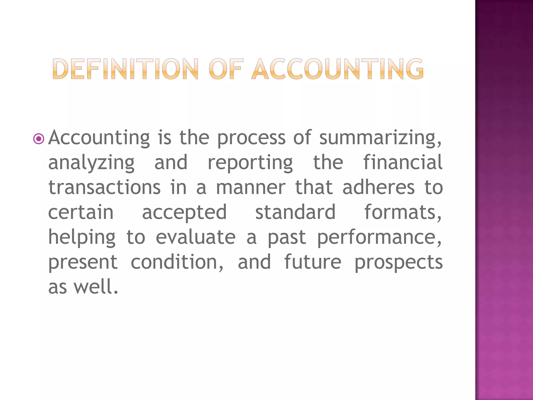 Introduction To Accounting | PPTX