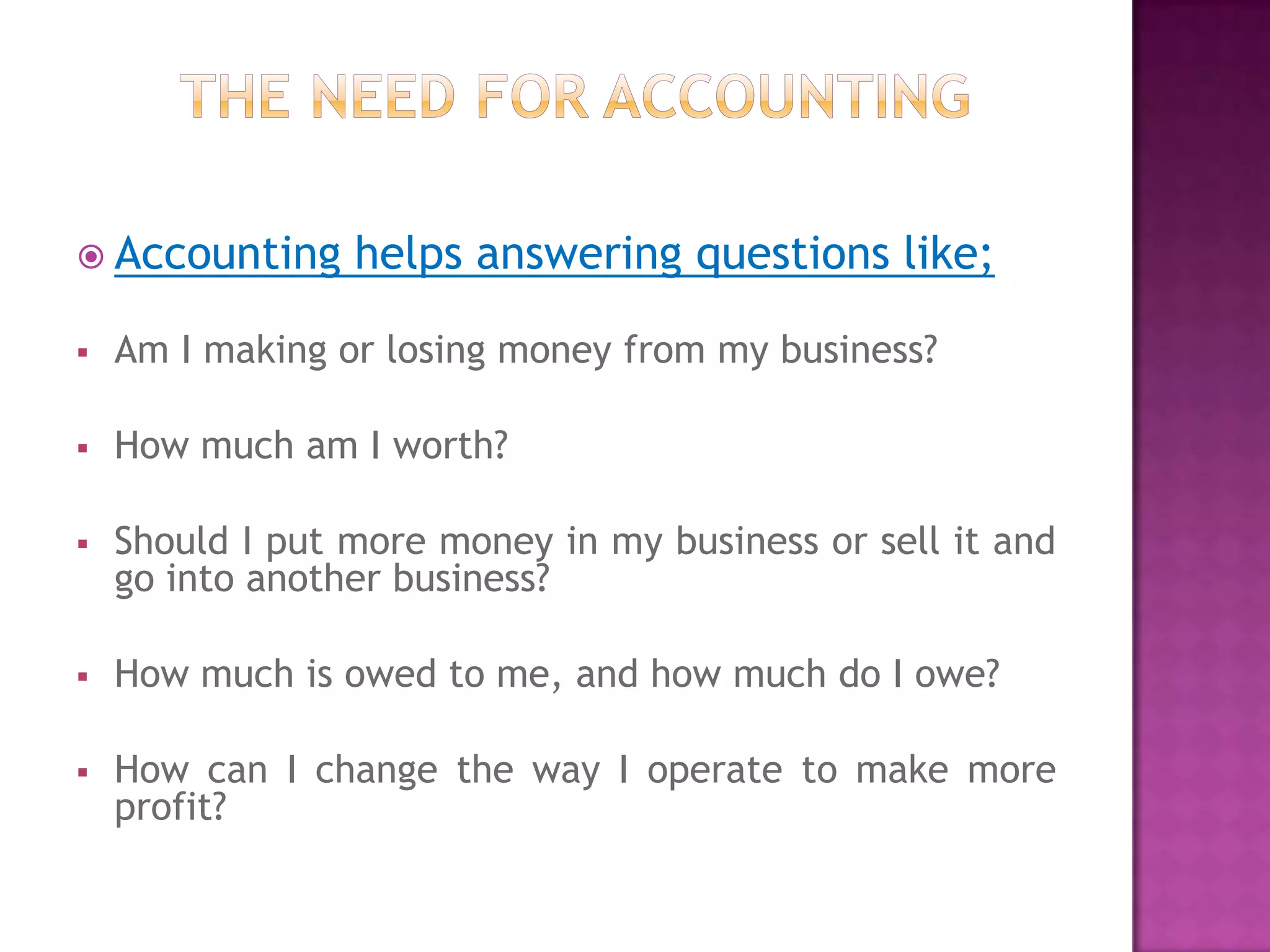 Introduction To Accounting | PPTX