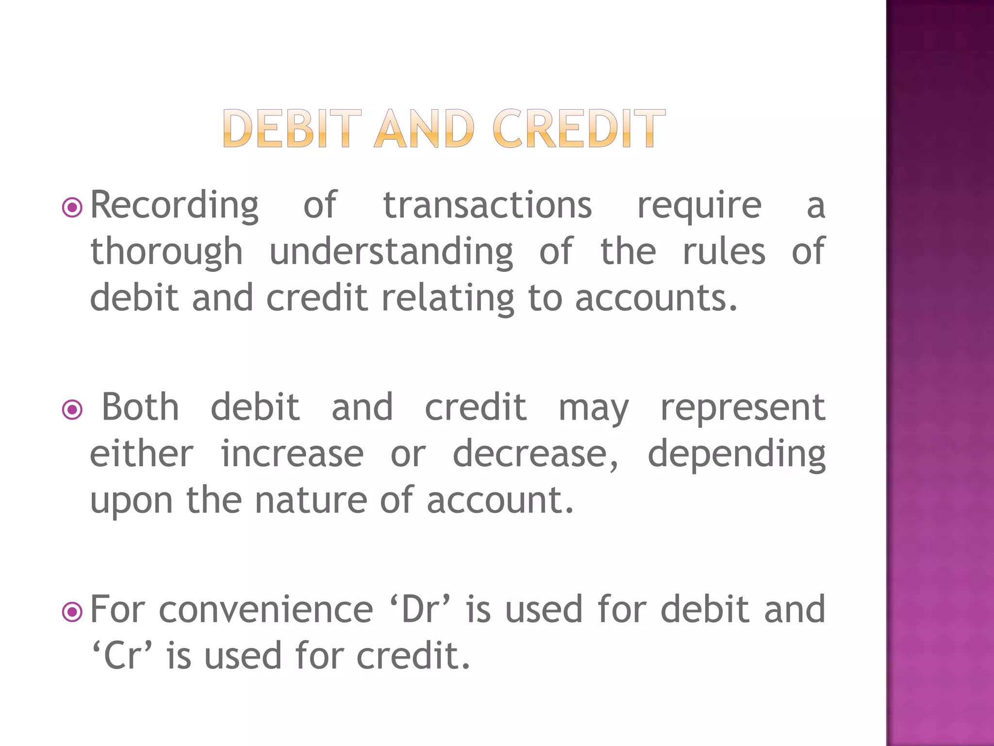 Introduction To Accounting | PPTX