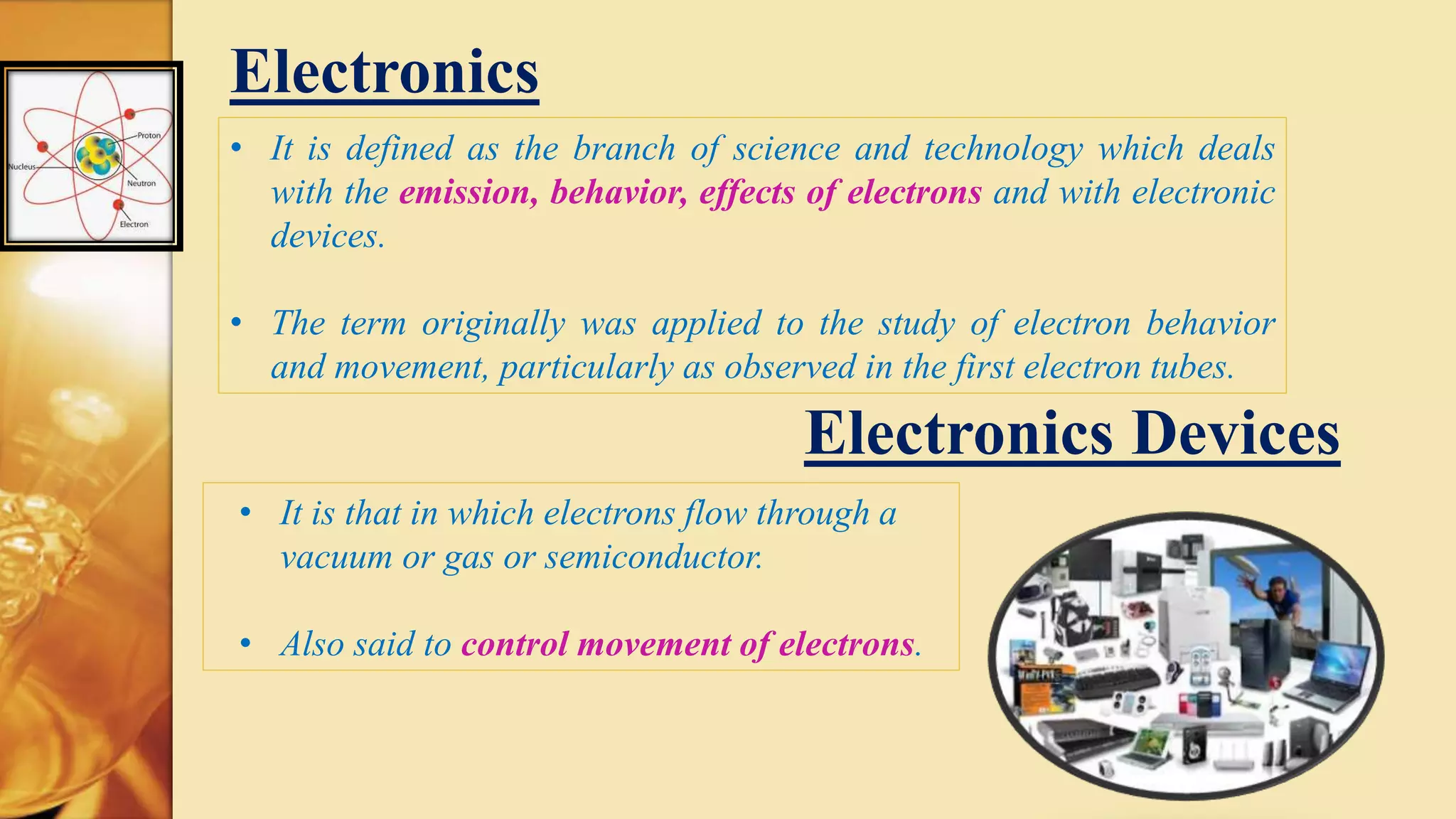 Introdution to electronic devices | PPTX