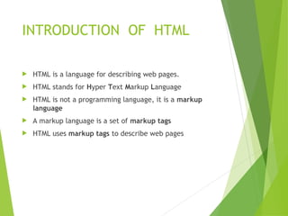 introdution to html notes and practice.ppt