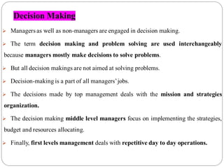 Introduction to Management chapter fourppt | PPT