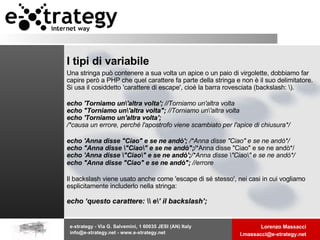 Introduzione al linguaggio PHP | PPT