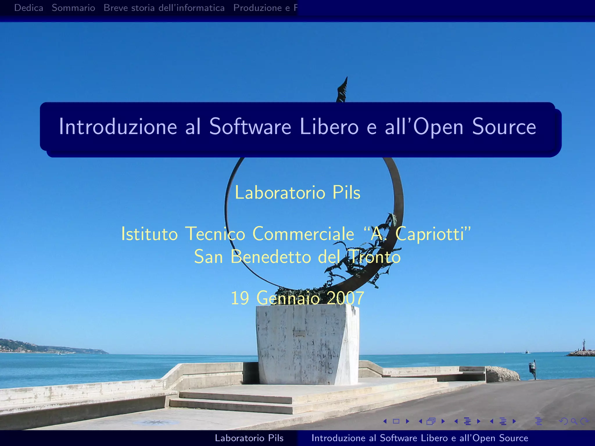 Introduzione al software libero | PDF