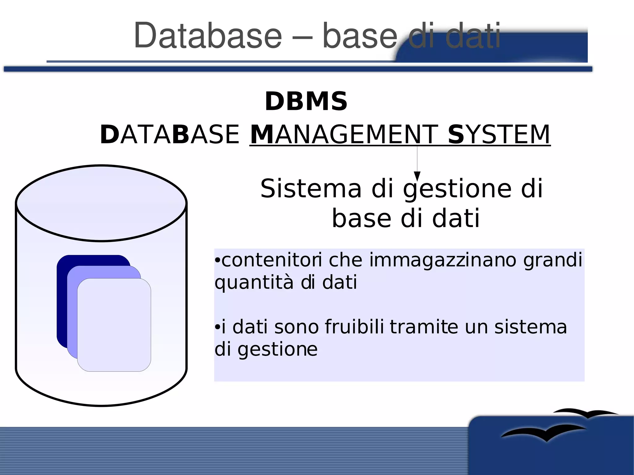 Introduzione al SQL e ai database | PPT