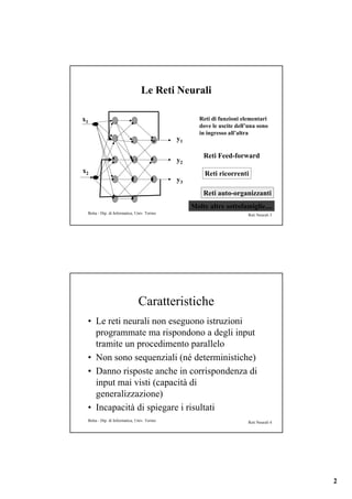 Introduzione Alle Reti Neurali (Marco Botta) | PDF