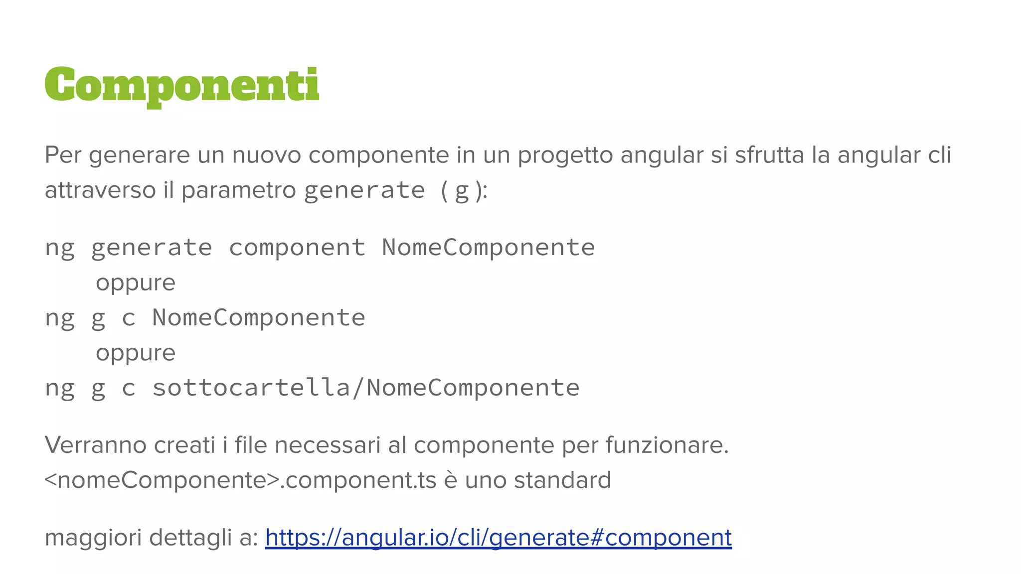 Introduzione ad angular 7/8 | PDF