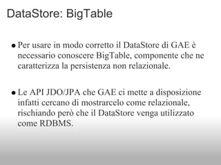 Introduzione a google_app_engine_datastore | PDF | Databases | Computer Software and Applications