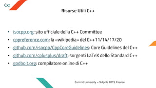 Introduzione al C++ Moderno | PPT