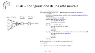 Introduzione al framework dl4j Antonio berti | PPTX