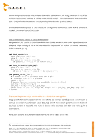 Crittografia e integrazione dei sistemi con Python | PDF