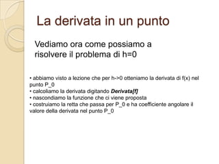 Introduzione alle derivate | PPTX