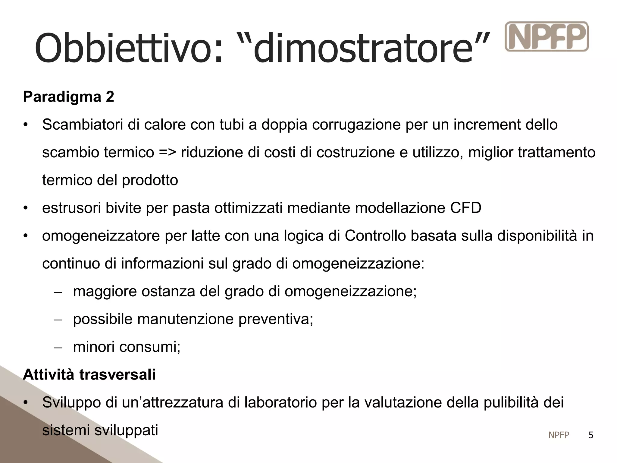 Introduzione al progetto NPFP | PDF | Mechanical and Industrial ...