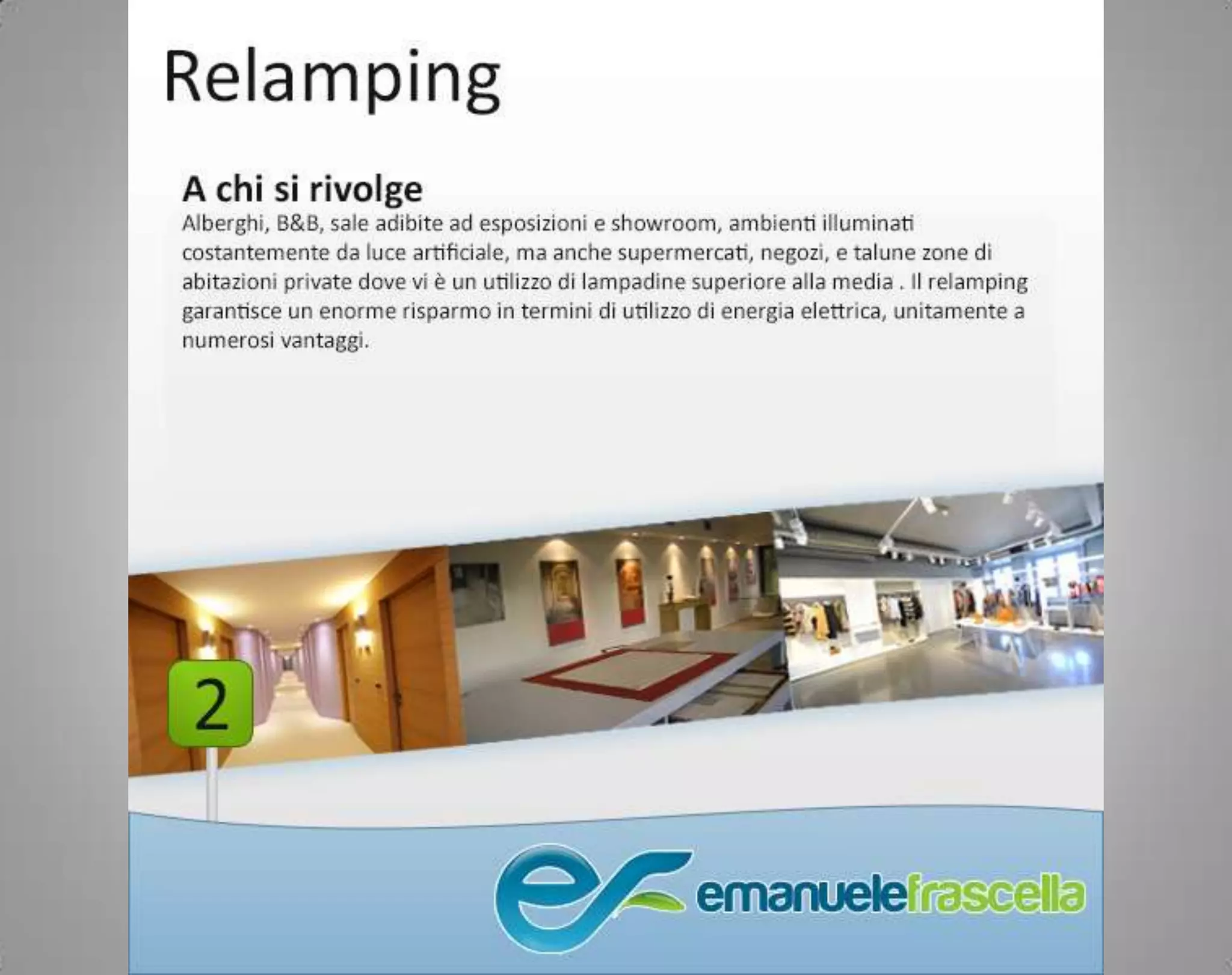 Introduzione al Relamping | PPTX