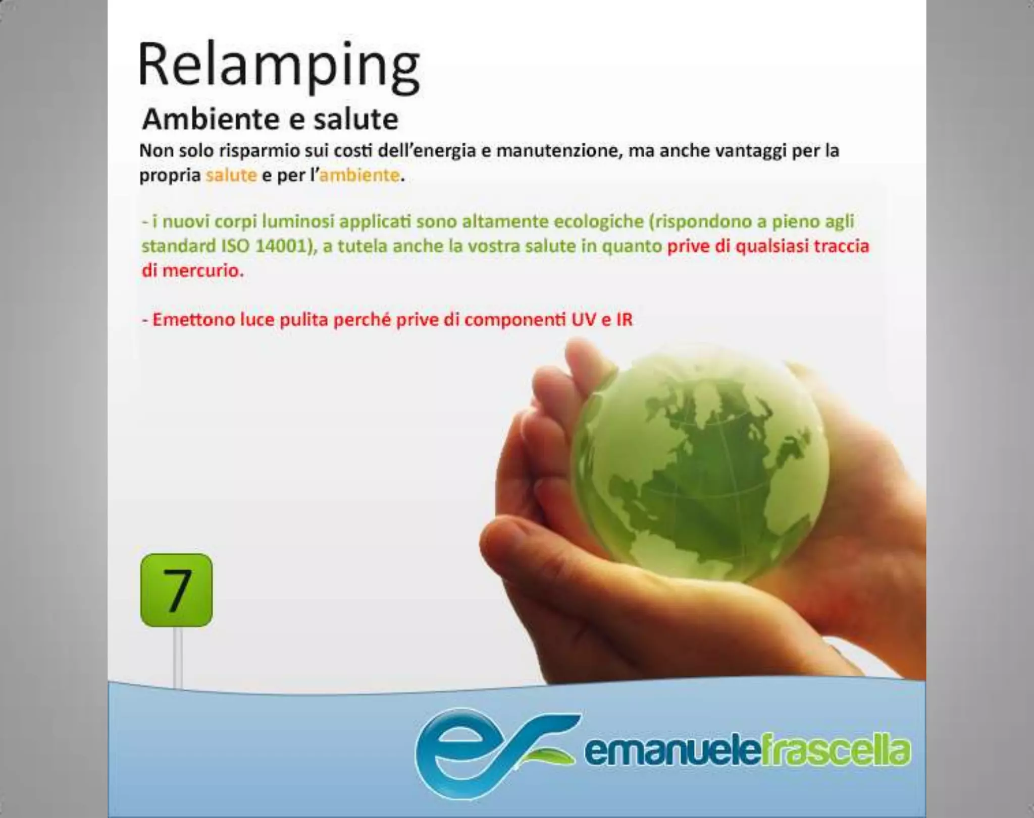 Introduzione al Relamping | PPTX