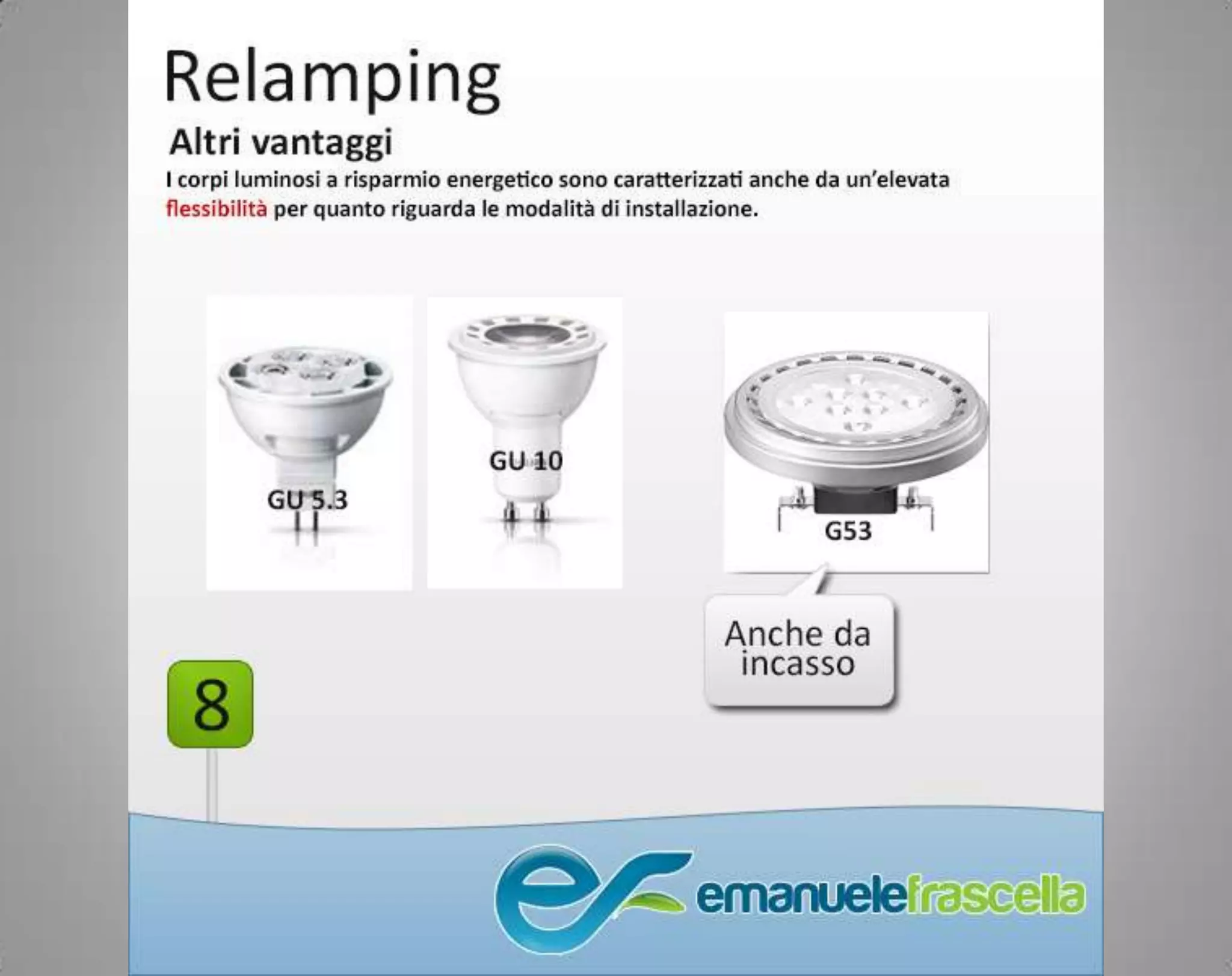 Introduzione al Relamping | PPTX