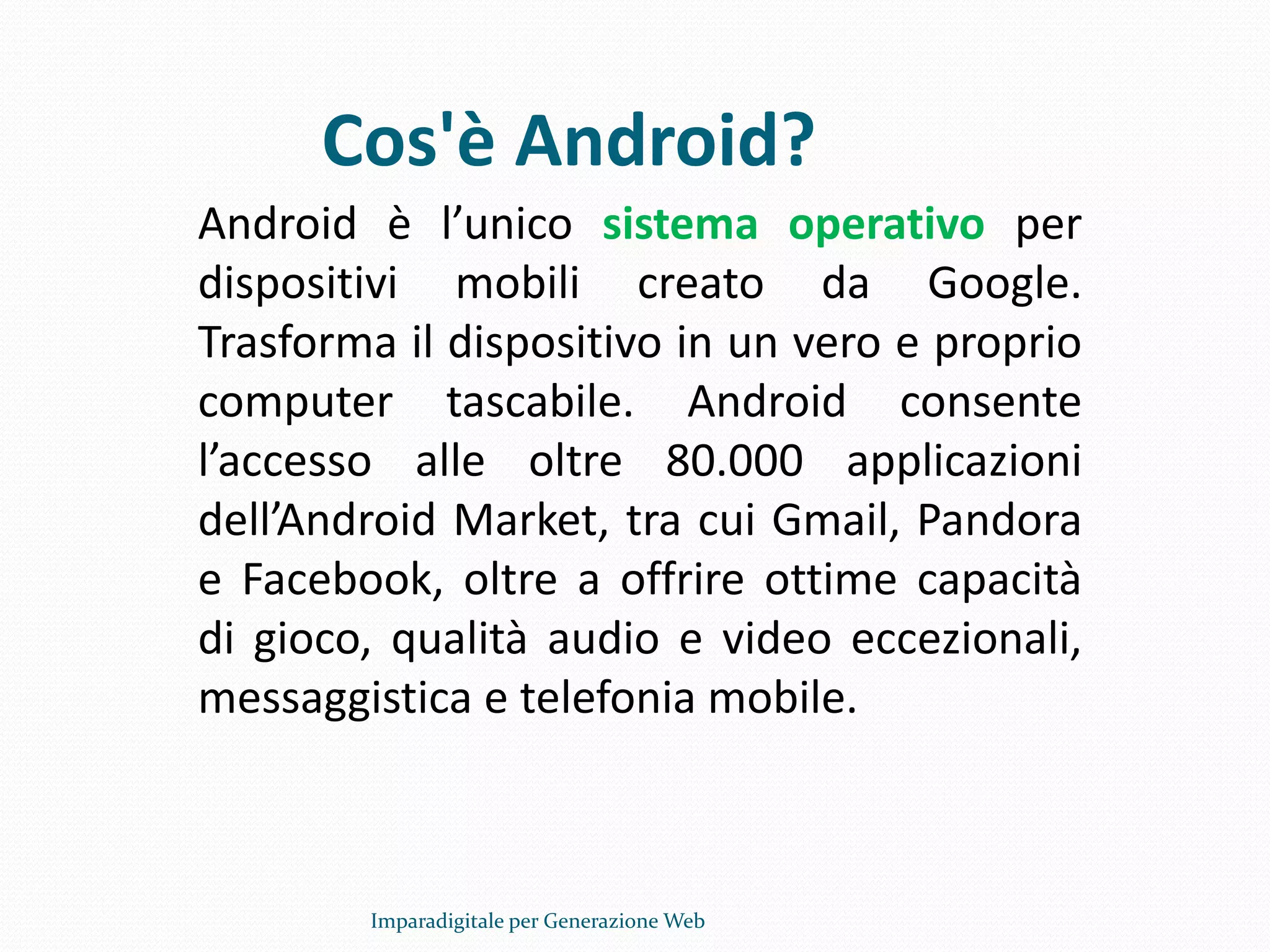 Introduzione al tablet | PDF