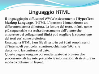 corso web developer - Introduzione al web | PPTX | Web Design and HTML ...