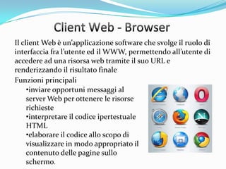corso web developer - Introduzione al web | PPTX