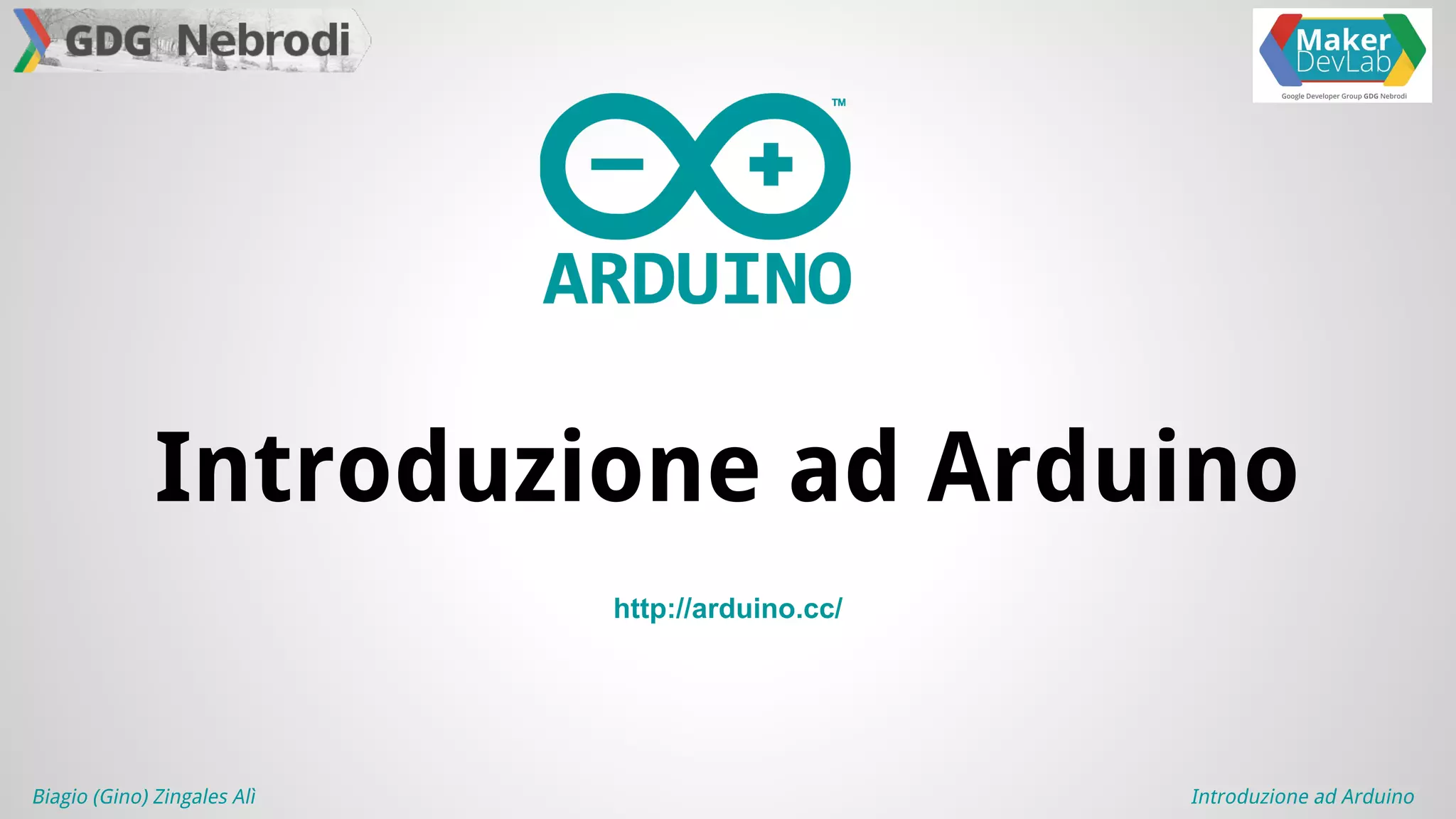 Introduzione ad Arduino del Maker DevLab | PPT