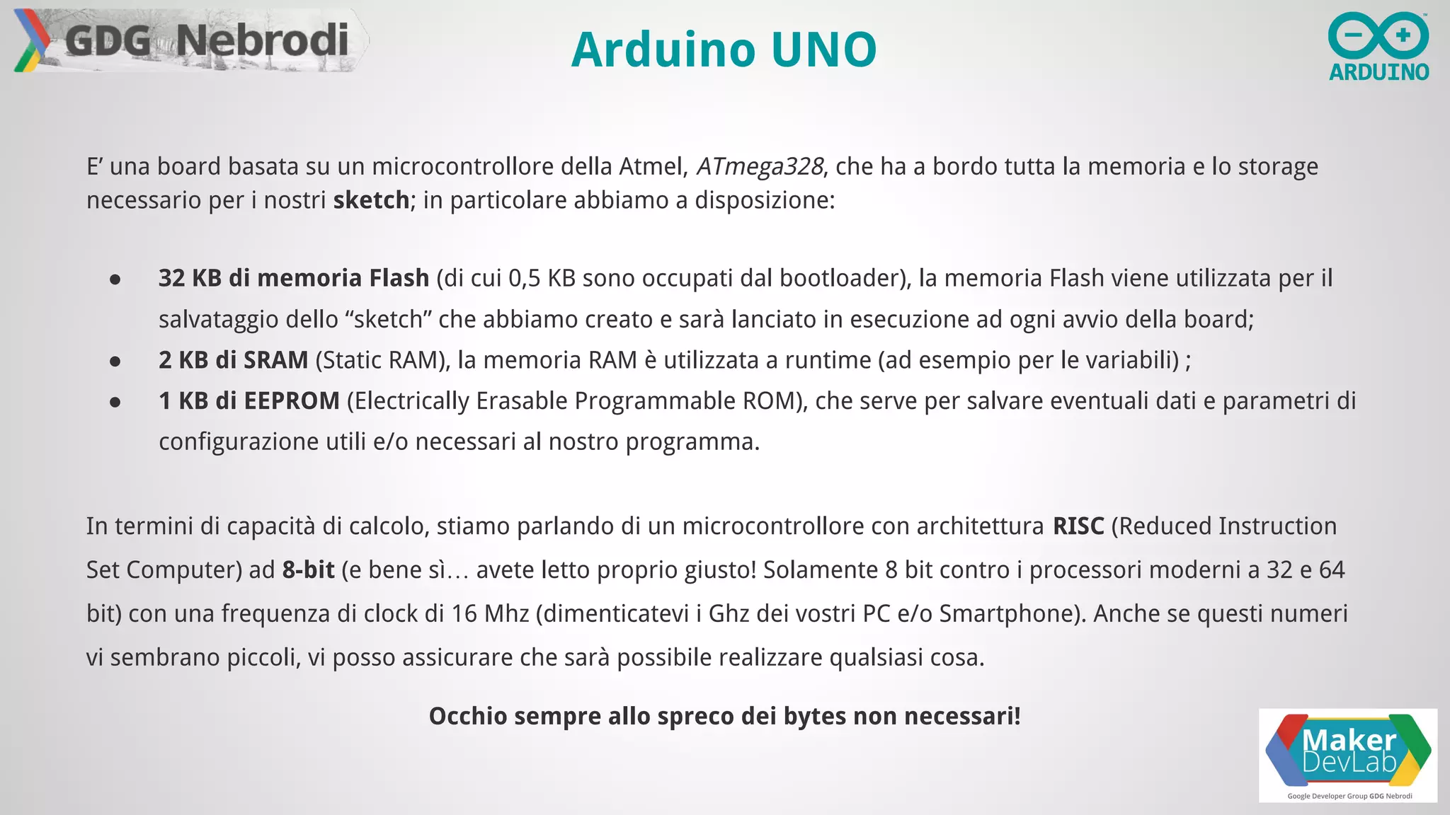 Introduzione ad Arduino del Maker DevLab | PPT