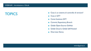 Introduzione a Git e GitLab | PPT